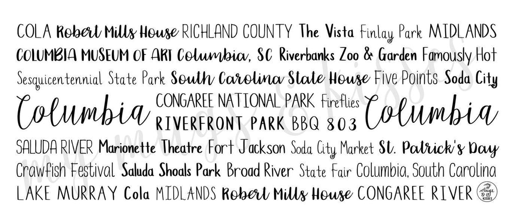 Columbia, SC Mug – My Mugs & Kisses
