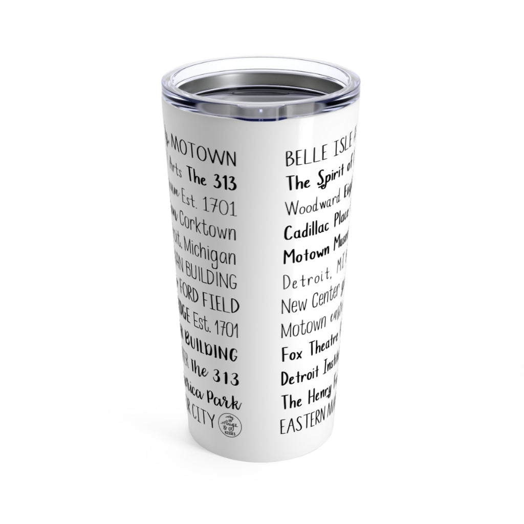Detroit, MI Tumbler – My Mugs & Kisses