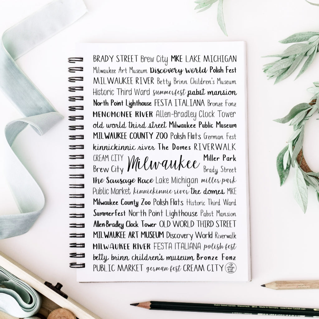 Milwaukee, WI Spiral Notebook – My Mugs & Kisses